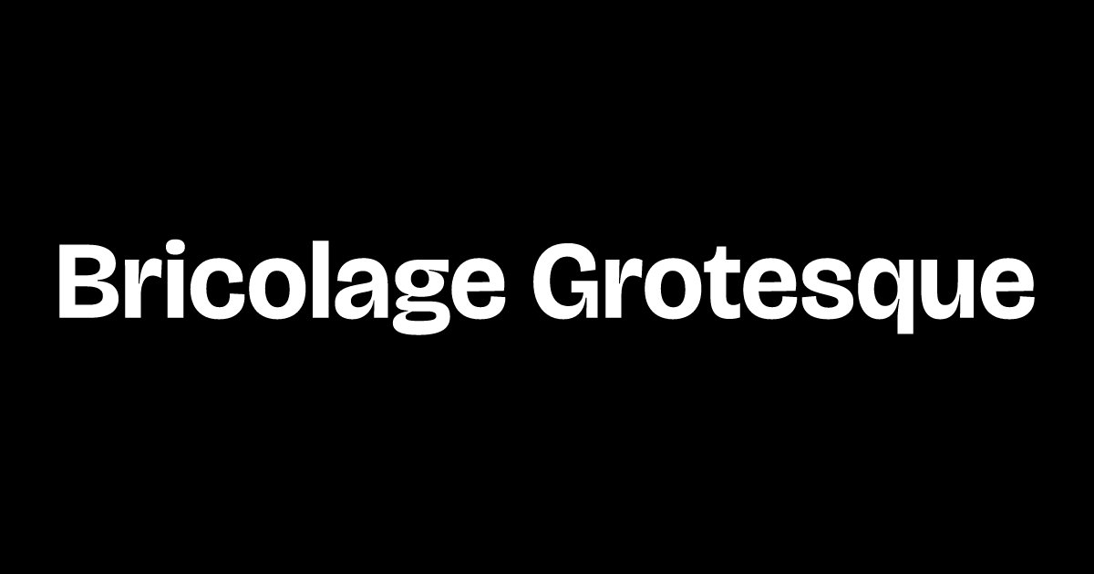 Bricolage Grotesque Free Font