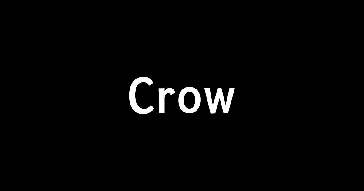 Crow Free Font