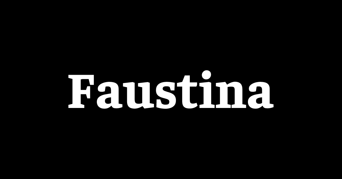 Faustina Free Font