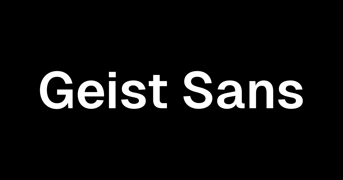 Geist Sans Free Font