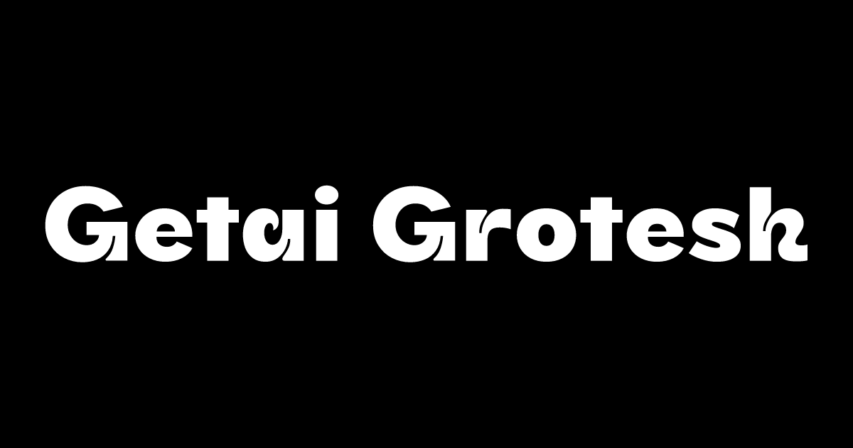 Getai Grotesk Free Font