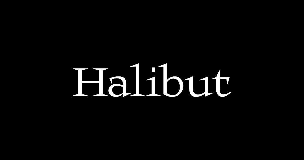 Halibut Free Font