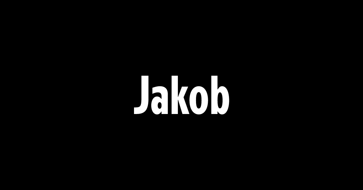 Jakob Free Font