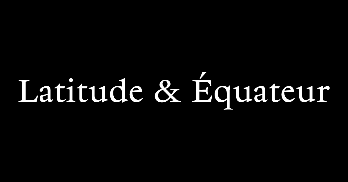 Latitude & Équateur Free Font