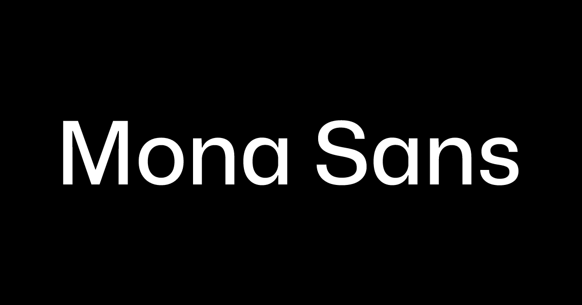 Mona Sans Free Font