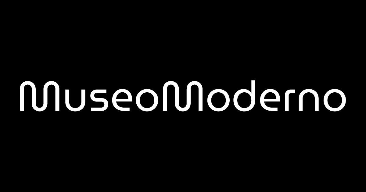 MuseoModerno Free Font