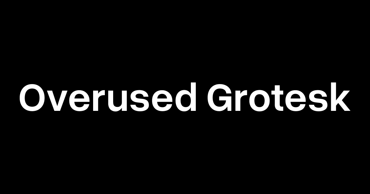 Overused Grotesk Free Font