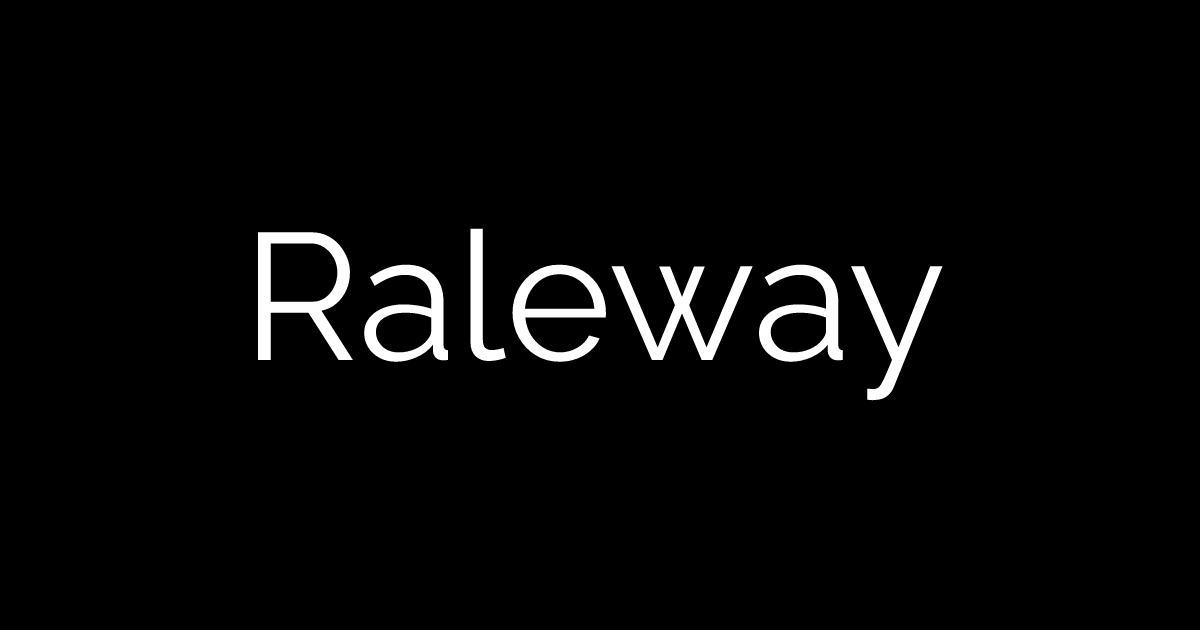 Raleway Free Font