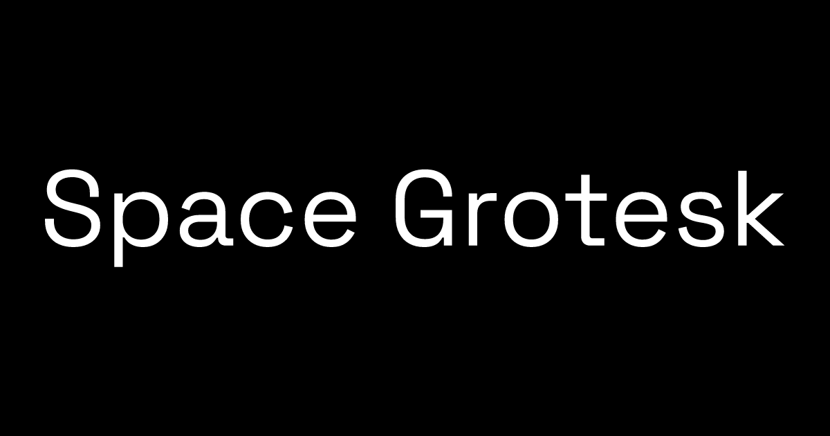 Space Grotesk Free Font