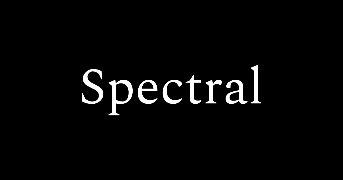 Spectral Free Font
