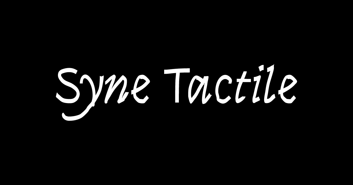 Syne Tactile Free Font